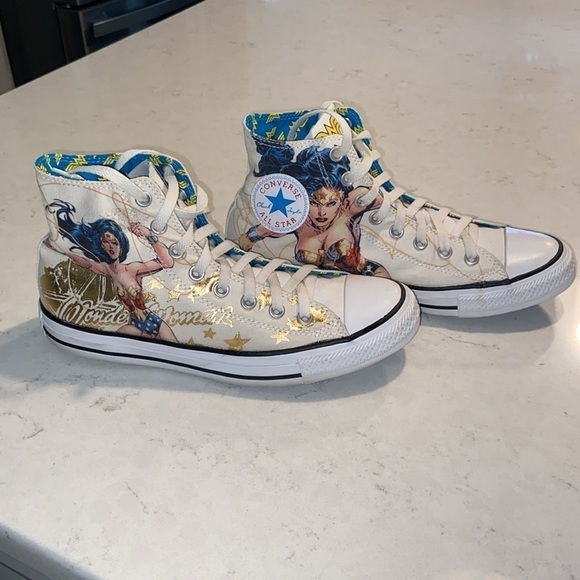 Converse | Shoes | Converse Chuck Taylor Wonder Woman Hi Top Sneaker Dc ...